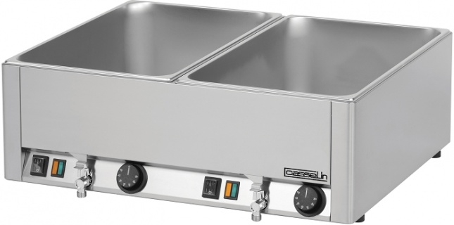 Bain Marie double avec robinet de vidange GN 1/1 CBMDV