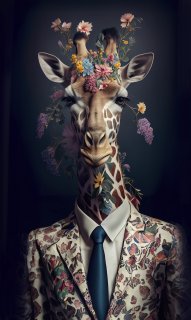 Panneau Mural décoratif KINEWALL DESIGN Giraflor - L150xH202 cm