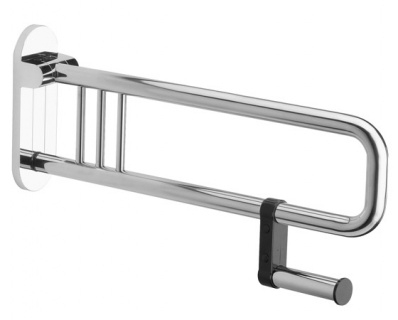 Barre d'appui relevable avec porte rouleau chromé Prima Classe - GEDY