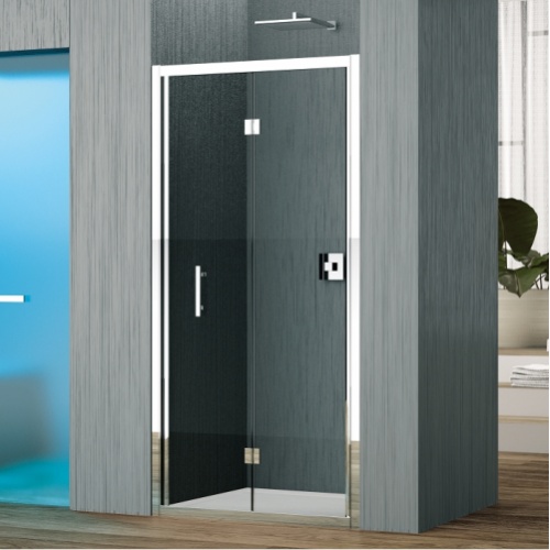 Porte pliante Zephyros S 90cm verre Transparent | ZEPHYRS86-1K