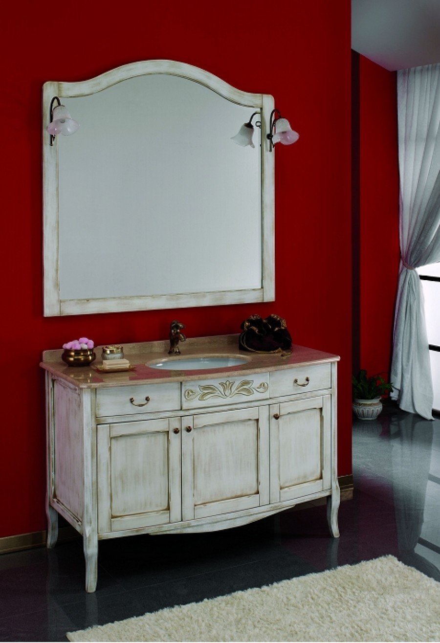 *OLD* - Meuble de salle de bain Serie 800 composition 1 - Blanc Antique